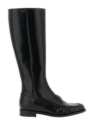 PRADA PRADA Brushed Calfskin Boots