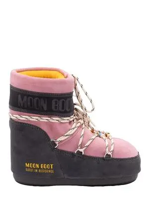 Moon Boot Mb X Guest In Residence Icon Low Suede Beads` Boots - Multicolor