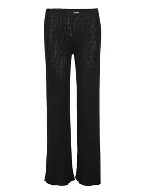 ROTATE BY BIRGER CHRISTENSEN Pointelle Leggings - Black