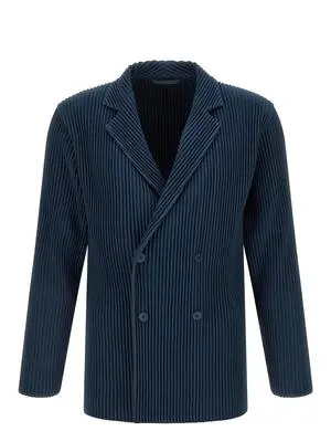 Issey Miyake Tailored Pleats 1' Blazer - Blue