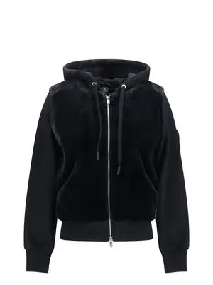 Moose Knuckles Rosylyn Bunny Hoodie - Black