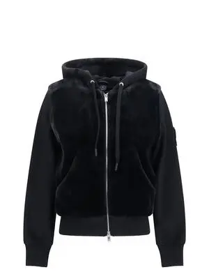 Moose Knuckles Rosylyn Bunny Hoodie - Black