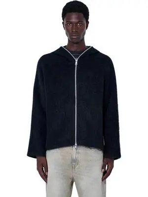 Our Legacy Hairy Zip-up Cardigan - Black