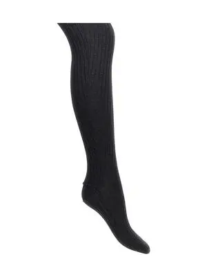 Prada Ribbed Tights - Gray