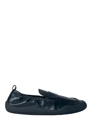 Prada PRADA Leather Slip-On Loafers Black
