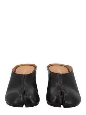 MAISON MARGIELA Leather Tabi Mule - Black