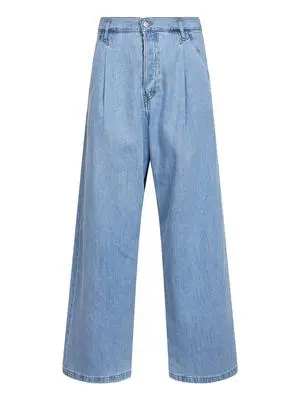 Dries Van Noten Light Blue Denim High-rise Wide-leg Jeans - Multicolor
