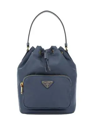 Prada Re-nylon Duet Bucket Bag - Blue