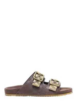Burberry Urchin Check Sandals - Brown