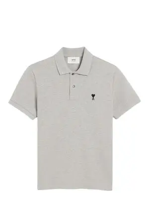 AMI Paris De Coeur Cotton Polo Shirt - Multicolor
