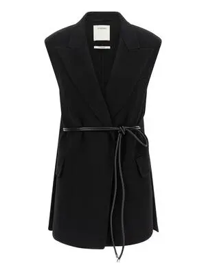 Sportmax Spxrapido Sleeveless Blazer - Black