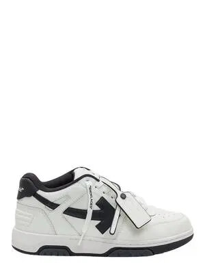 Off-White Leather Low-Top Sneakers White