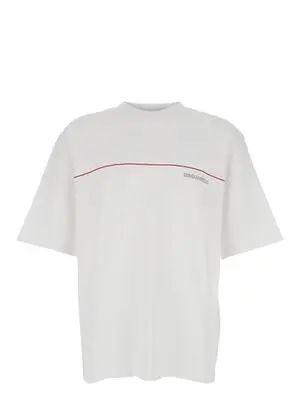Dsquared2 T-shirt With Logo Lettering On The Front In Cotton For - White