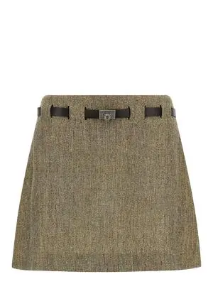 FERRAGAMO Gancini' Belt Skirt - Multicolor