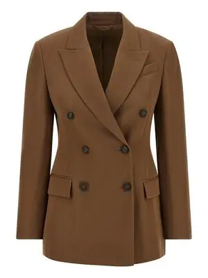 Brunello Cucinelli Double-breasted Blazer - Brown