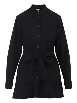 Loewe Belted Blouse - Black