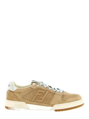 Fendi FENDI Suede Match Sneakers Cream