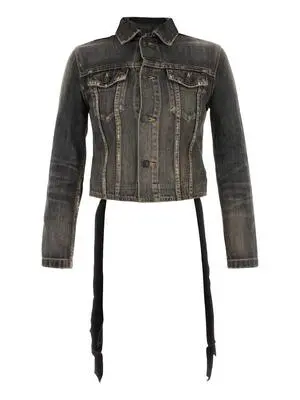 BALENCIAGA Balenciaga Women Black Denim Jacket