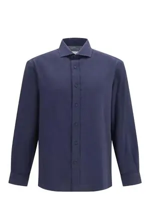 Brunello Cucinelli Cotton Shirt - Blue