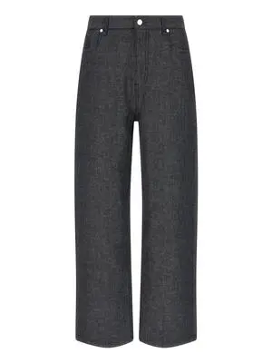 Fendi Ff Selleria' Jeans - Gray