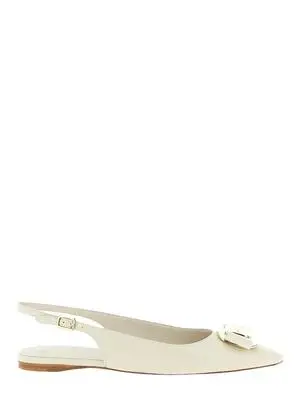 FERRAGAMO FERRAGAMO Zelmy Slingbacks Cream