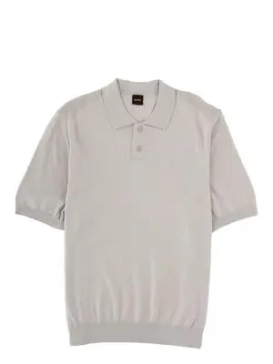BOSS Polo Asac In Cotone - Gray