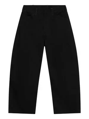 LEMAIRE Wide-leg Cotton Trousers - Black