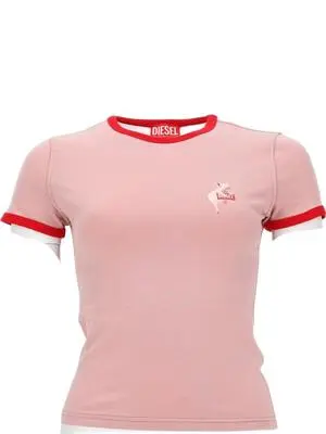 DIESEL® Graphic Print T-shirt - Pink