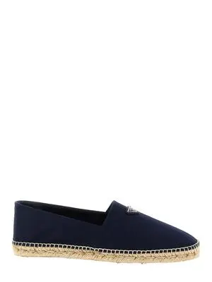 Prada Logo Tringolo Espadrilles - Blue