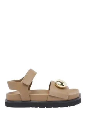 Loewe Pebble Fussbett Sandals - Gold