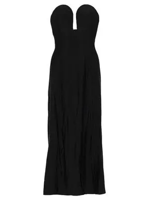 Rabanne Structured Heart Bustier Midi Dress - Black
