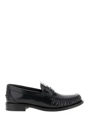 PRADA PRADA Brushed Leather Loafers