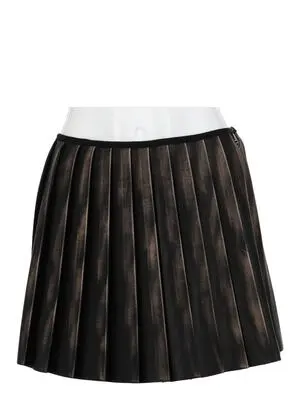 DIESEL® DIESEL® Pleated Distressed Skirt Brown