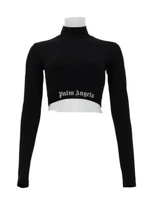 Palm Angels Croptop Classic Logo - Black