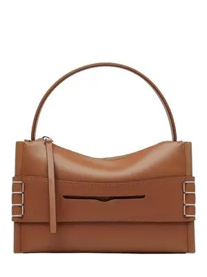 JW Anderson Loafer Bag In Calf Leather, Tan - Brown