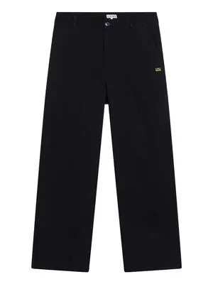 Loewe Regular-fit Cotton Twill Trousers - Blue