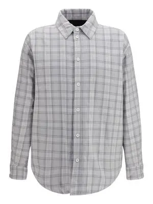 Off-White Padded Flannel Jacket - Gray