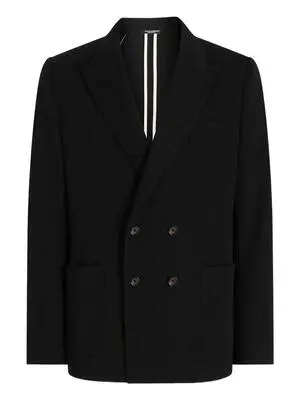 Dolce & Gabbana Double-breasted Wool Blazer - Blue
