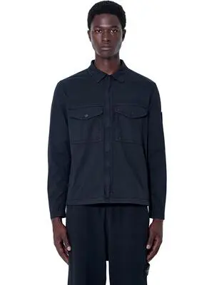 Stone Island Button-down Cotton Shirt - Black