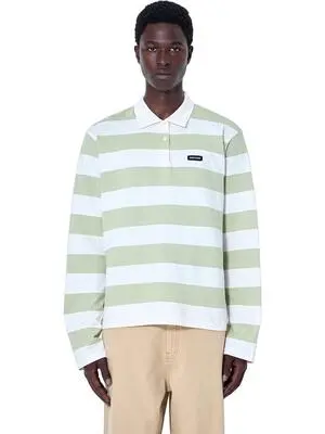 Miu Miu Striped Jersey Polo Shirt - Yellow