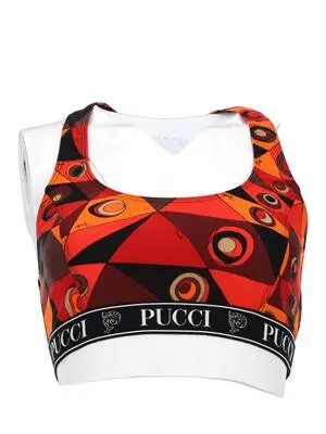 Emilio Pucci Top Bra Con Stampa - Orange