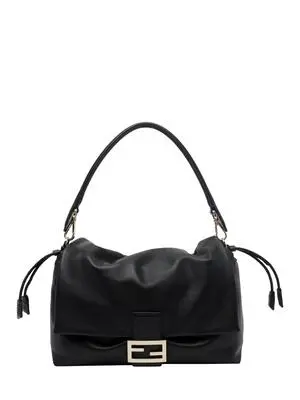 Fendi Baguette Soft Large Handbag - Black