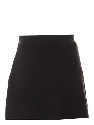 LISA YANG Cashmere A-line Skirt - Brown