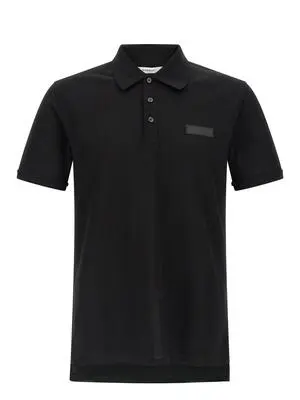 Givenchy Logo Patch Polo Shirt - Black