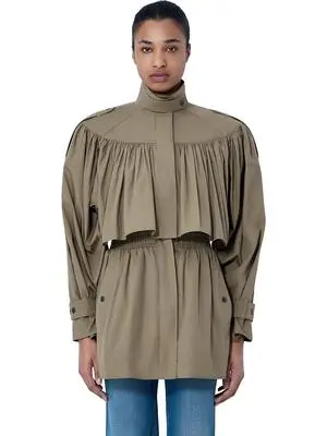 Chloé Gathered High-collar Jacket - Multicolor