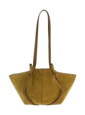 Yuzefi Suede Shoulder Bag - Brown