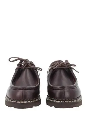 Paraboot Leather Stringata Michael Shoes - Brown