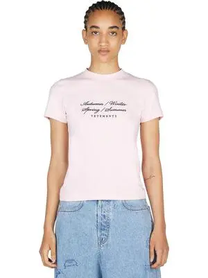 Vetements Four Seasons T-shirt - Pink