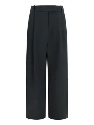 Giorgio Armani High-waisted Wide-leg Pants - Black