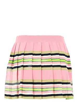 Casablanca Striped Viscose Mini Skirt - Multicolor